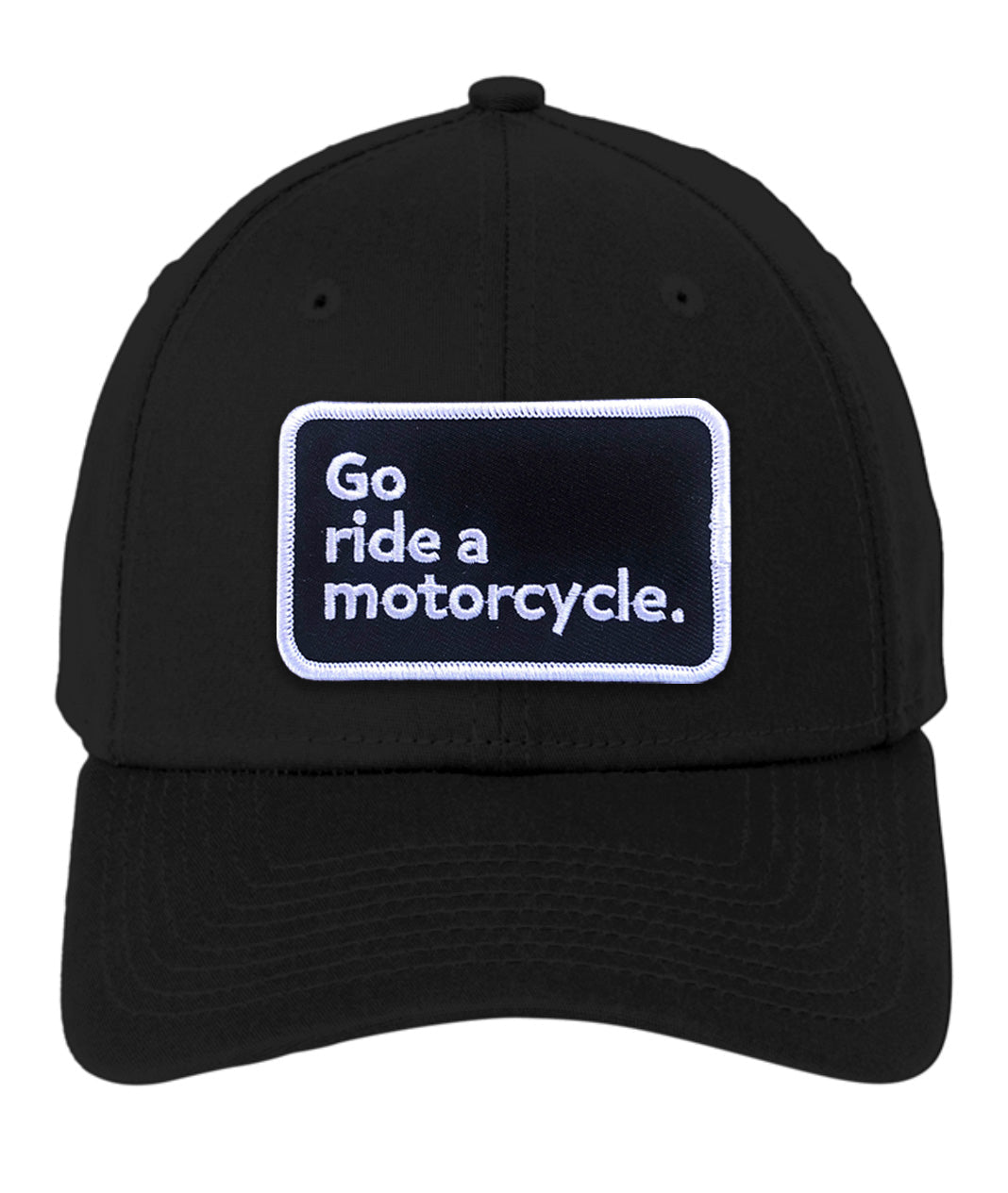 'Go ride a motorcycle' New Era Stretch Cotton Cap – Brake Free Technologies